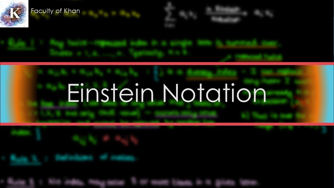 Einstein Summation Convention: an Introduction