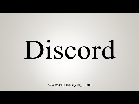 How To Say Discord