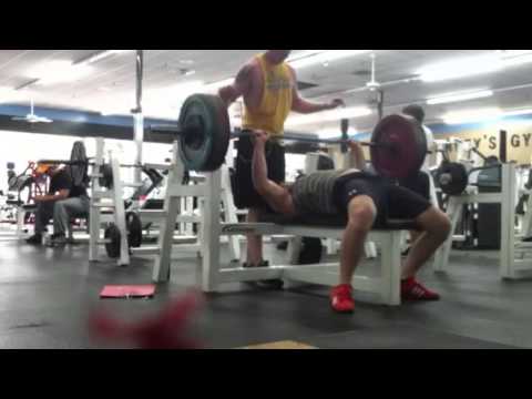 Bench Press: 215 lbs. x 6