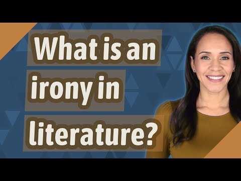 What is an irony in literature?