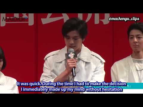 Mackenyu and Kitamura Takumi revealed their major lifetime decision