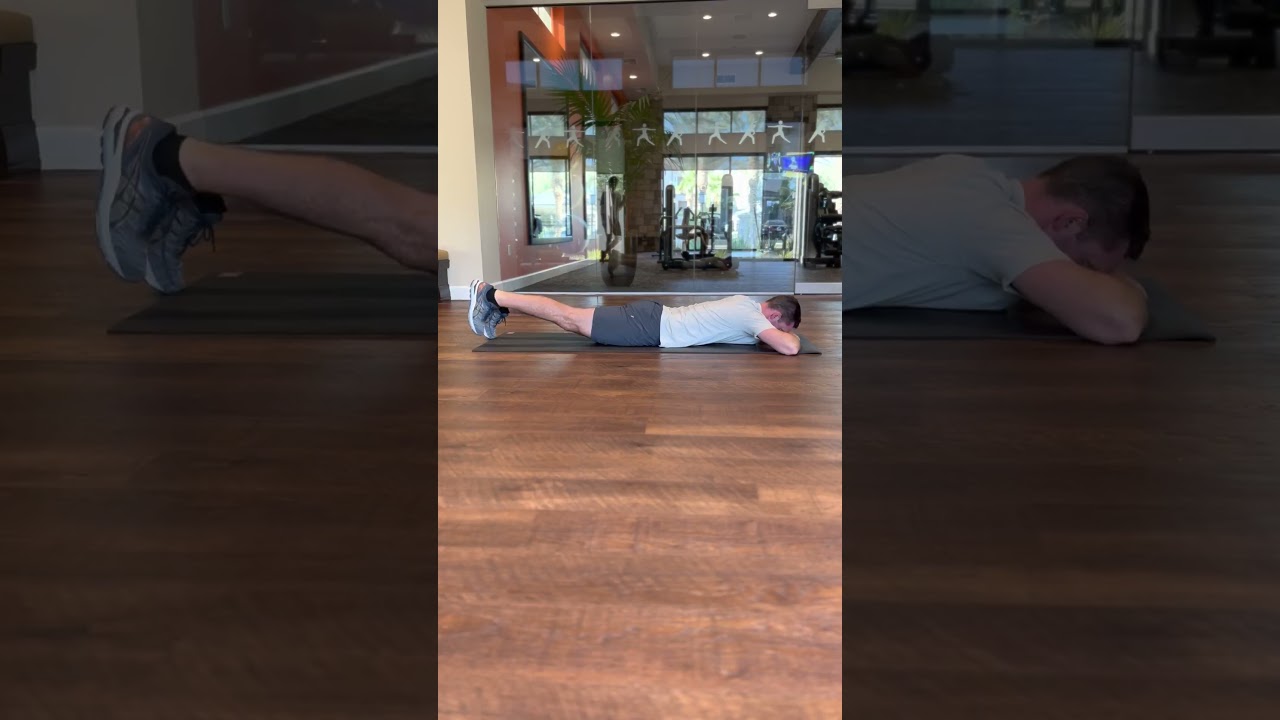 Prone hip extension - Fit Family Physical Therapy