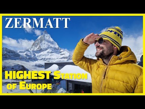 The HIGHEST Station in Europe: ZERMATT Kleinmatterhorn Glacier Paradise SWITZERLAND