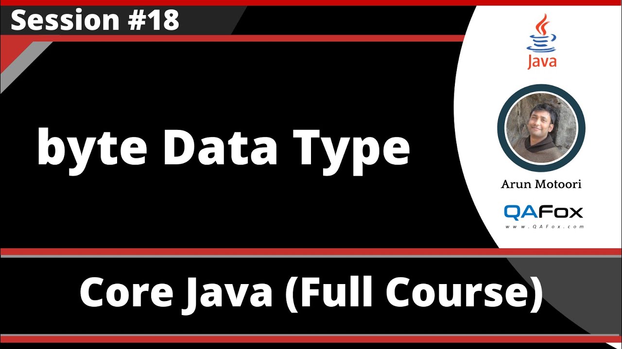 Core Java - Part 18 - byte Data Type