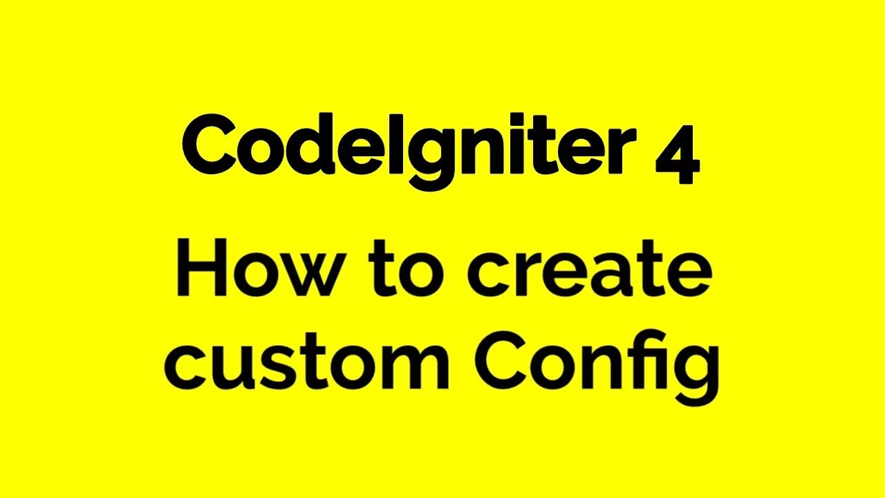 CodeIgniter 4 HMVC - How to use Config and create own Config file - Custom Config