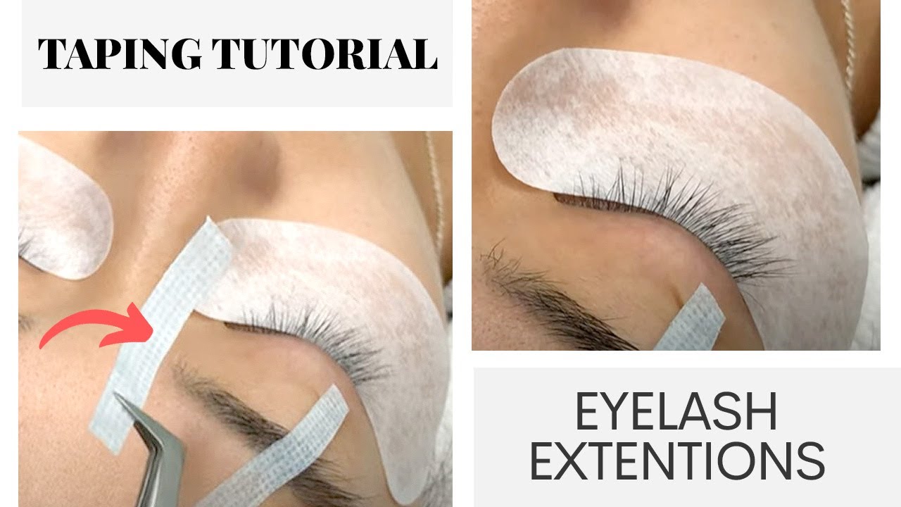 How To Tape For Eyelash Extensions (Lash Tutorial)