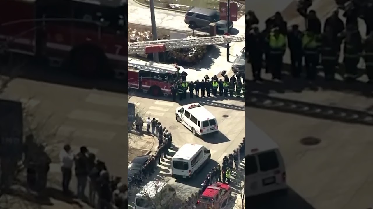 Chicago Fire Department holds procession honoring fallen firefighter