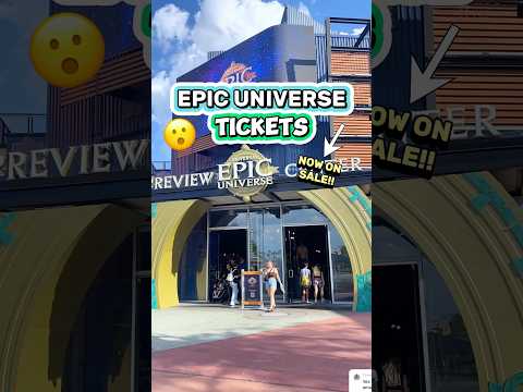 Epic Universe Tickets ON SALE NOW! ๐ฎ๐ข (Admission Cost & Details)