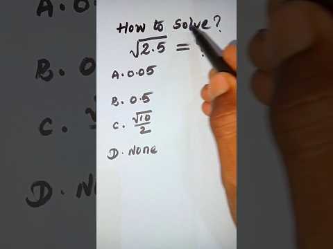 Square root of Decimal Number 2.5