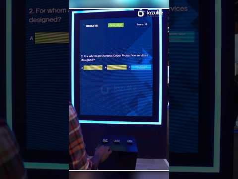 Interactive Q&A experience- Gamification- Acronis Cyber Protection- Lazulite Technology Services