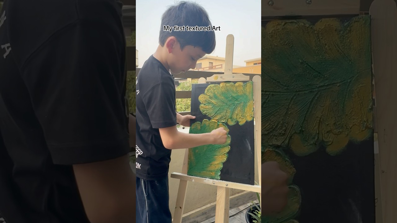 Textured Art – My First Try! #Shorts #YouTubeShort  #ArtShorts #creativeshorts #DIYShorts #pakistan