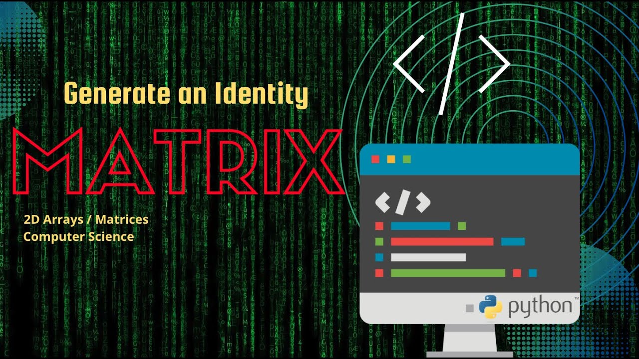 Generate ID Matrix In Python LiveCode