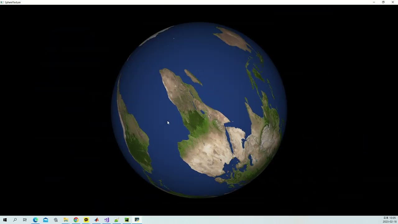 VTK Python Example - earth
