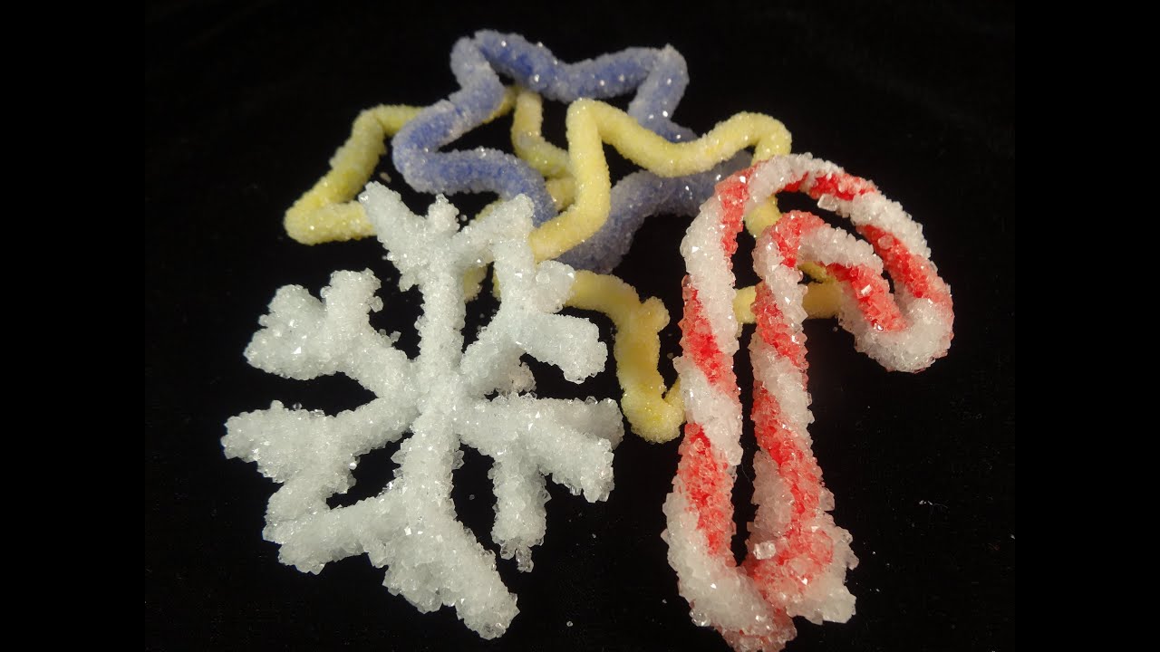 How to Make Borax Crystal Ornaments- with yoyomax12