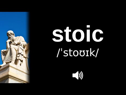 How to pronounce stoic