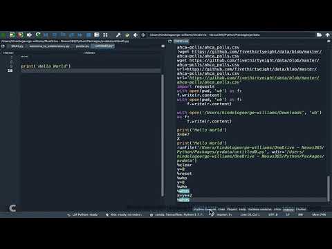 Lecture 4: Spyder for beginners - PART ONE
