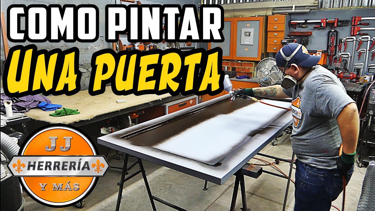 How to paint an iron door with acrylic enamel, step by step - JJ Herreria y Más