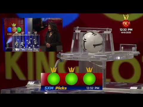 King Lottery SXM EN VIVO │ Resultados Sábado 14 De Junio 2025 - 12:30PM