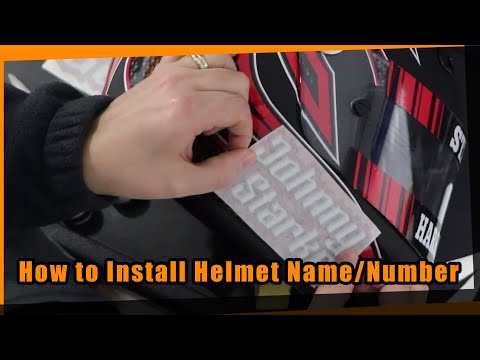 How to Install Name and Numbers on Helmets the easy way.