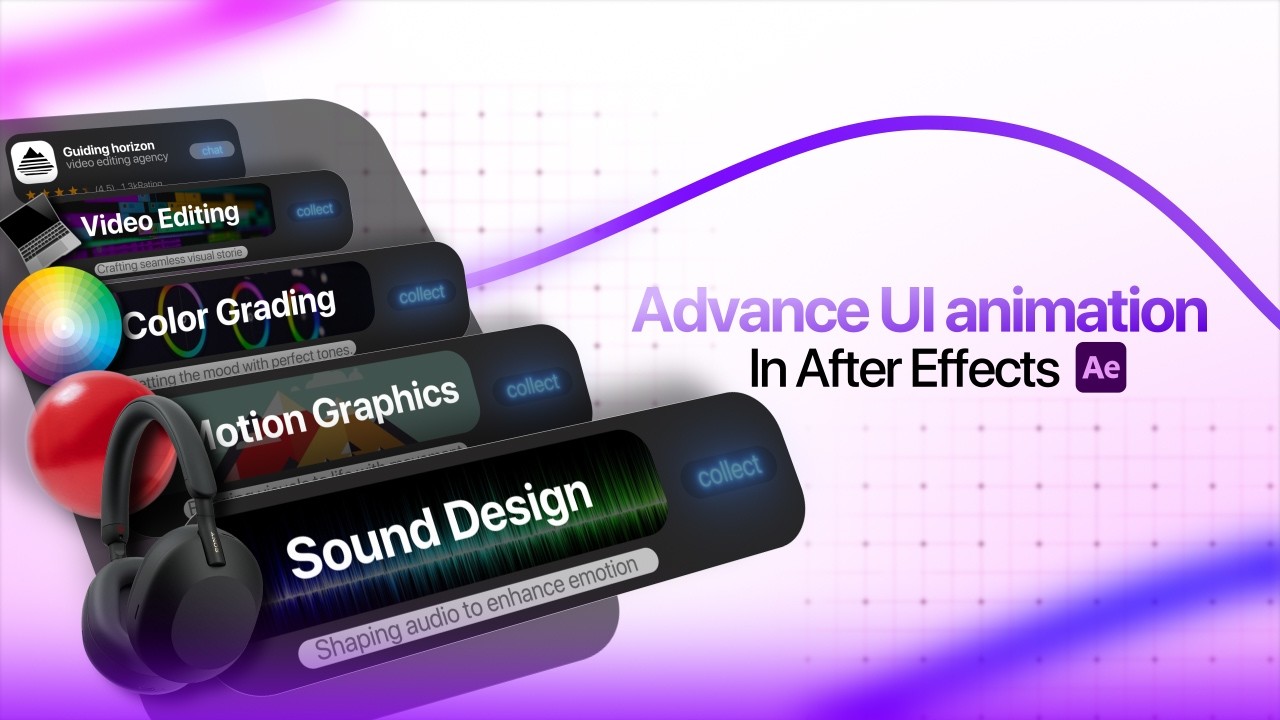 Advanced UI Animation After Effects Tutorial 🎬