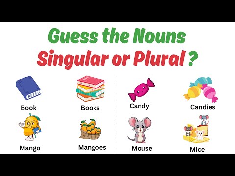 Singular & Plural Nouns Quiz | Nouns Quiz for Kids | Parts of Speech Quiz | Grammar Learning Quiz