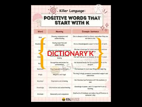 interesting words and meanings that start with the letter k | #dictionary k#