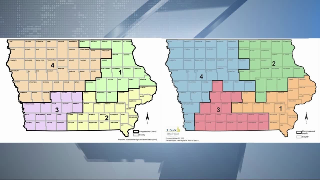 Iowa agency releases second set of proposed redistricting maps