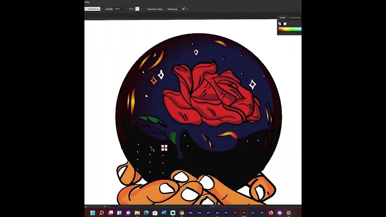 Save The Planet Sci-Fi Vector Illustration I NFT ART (Crypto) I Adobe Illustrator CC বাংলা #shorts