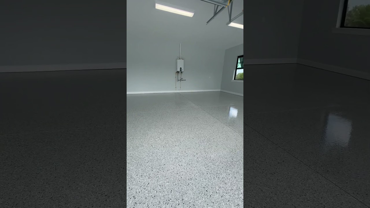 #epoxy #newbuild #feathergray #finished #beautiful #hardwork #grind #painter