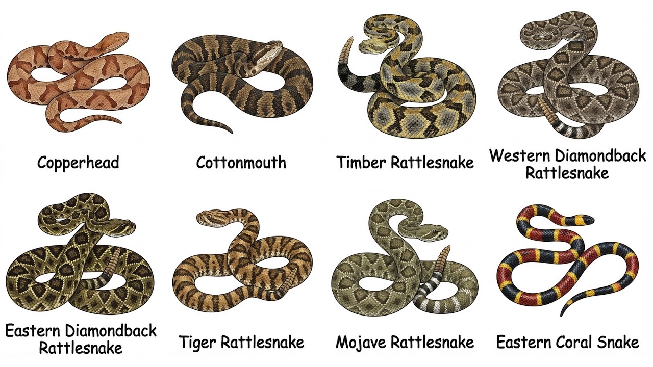 Every Venomous Snake in North America Explained