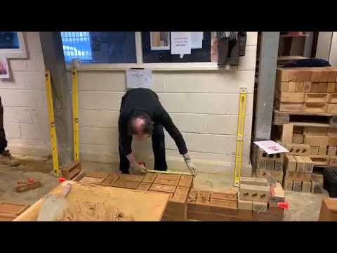 Students gaining City & Guilds Bricklaying Qualifications