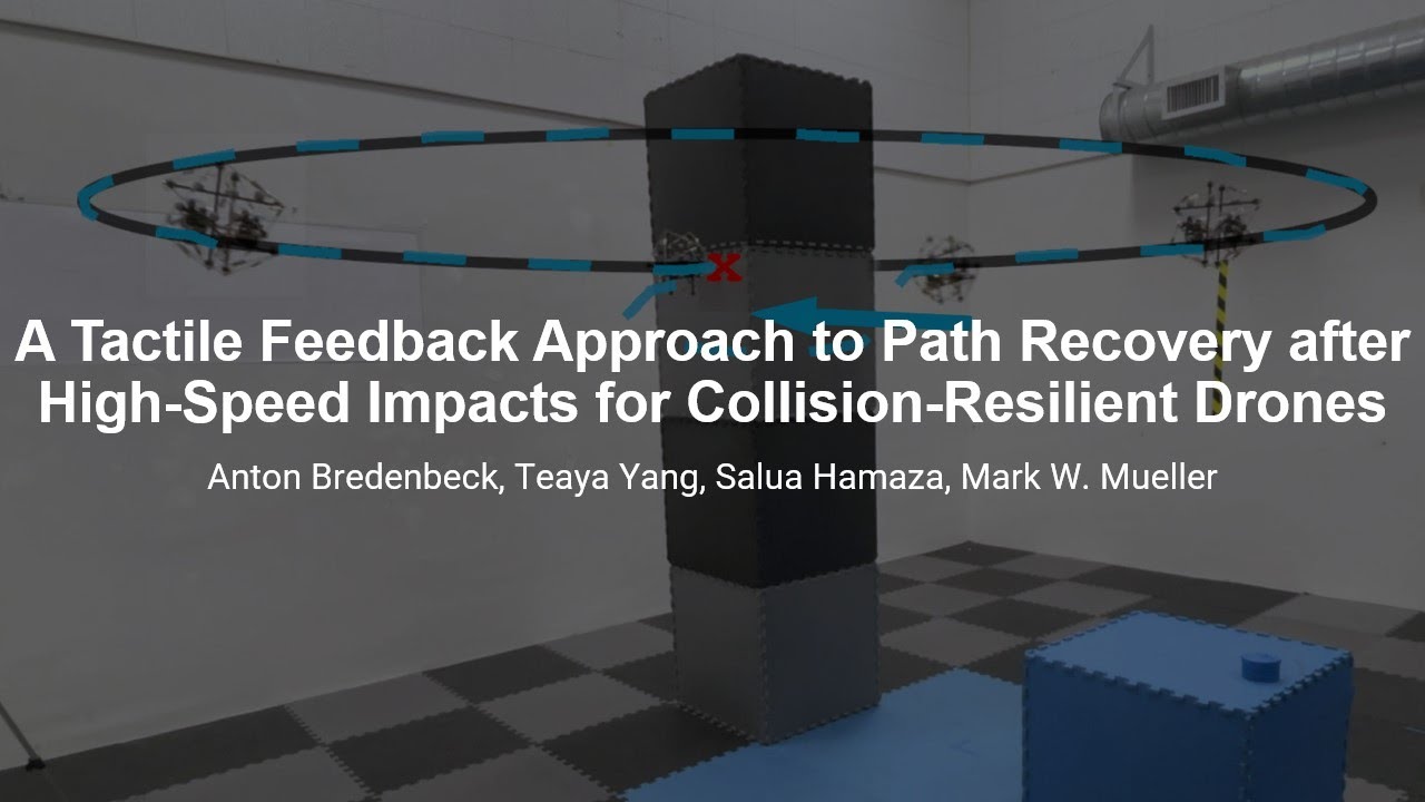 A Tactile Feedback Approach to Path Recovery after High-Speed Impacts for Collision-Resilient Drones
