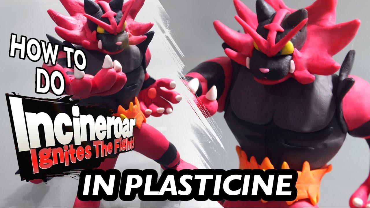 How to make an INCINEROAR (POKEMON) in Plasticine / clay - Como hacer un Incinerar en plastilina