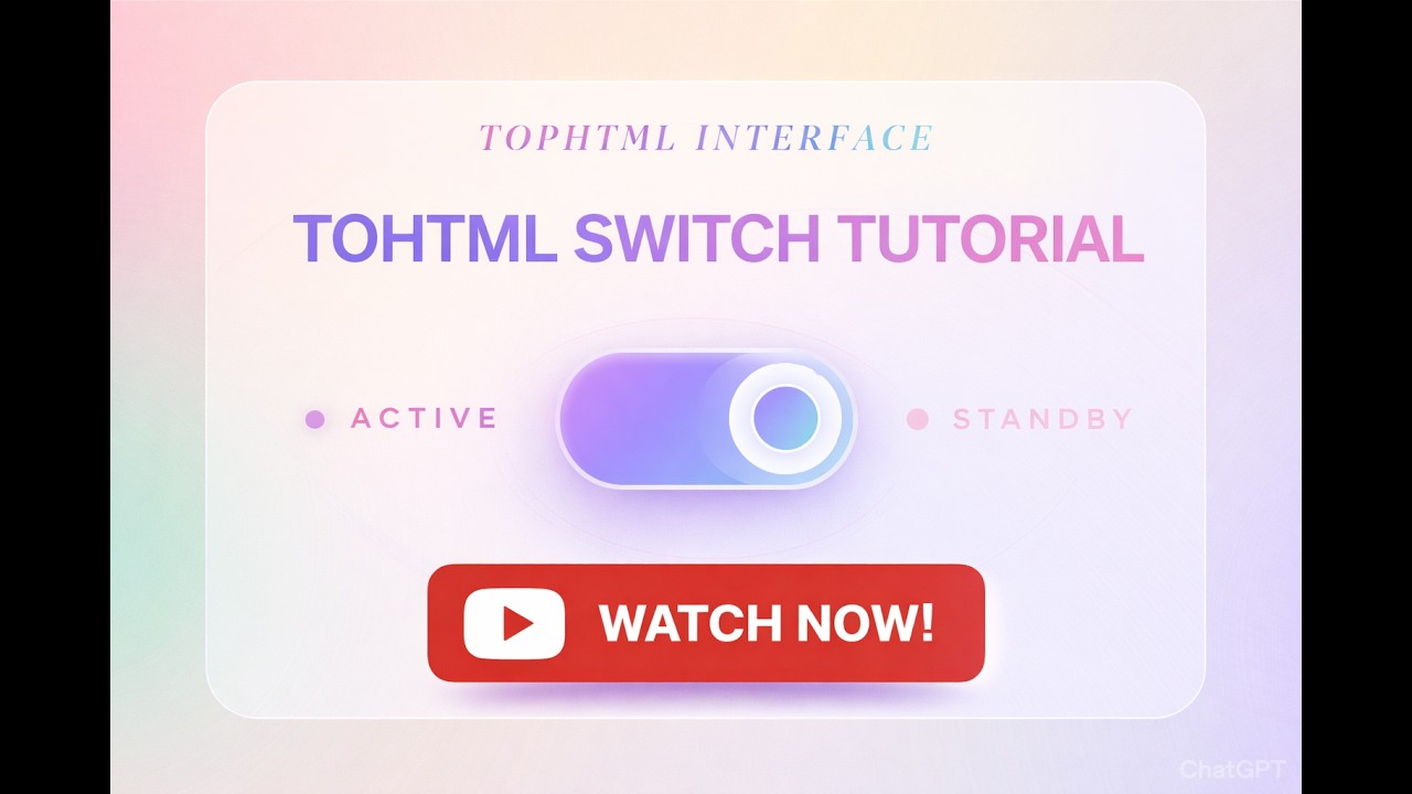 Animated Toggle Button in HTML CSS | Glassmorphism + Particle Effect