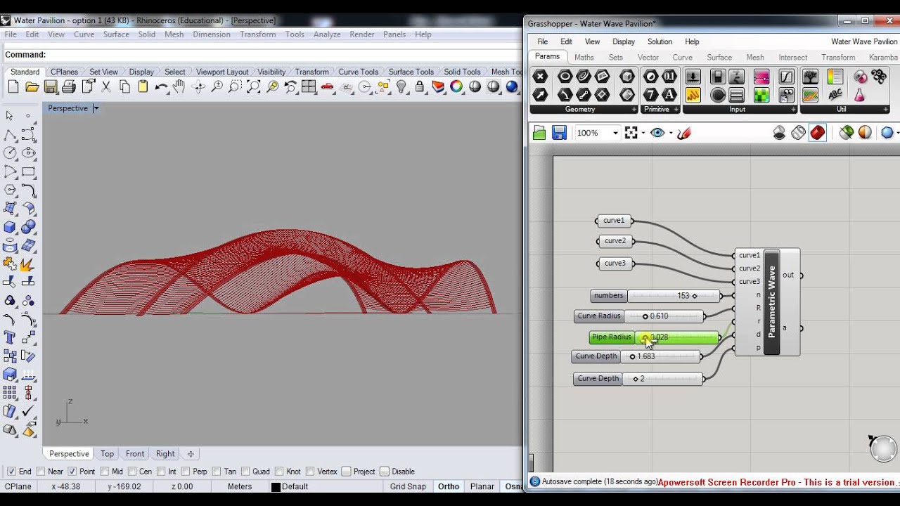 Algorithmic Design of Pavilion using Python Scripts