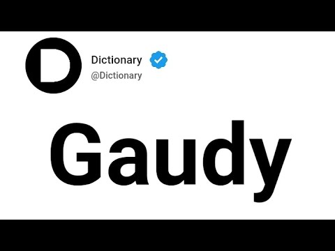 Gaudy Meaning In English