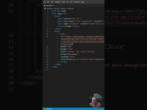 HTML iframe #programming #shorts #webdevelopment #html