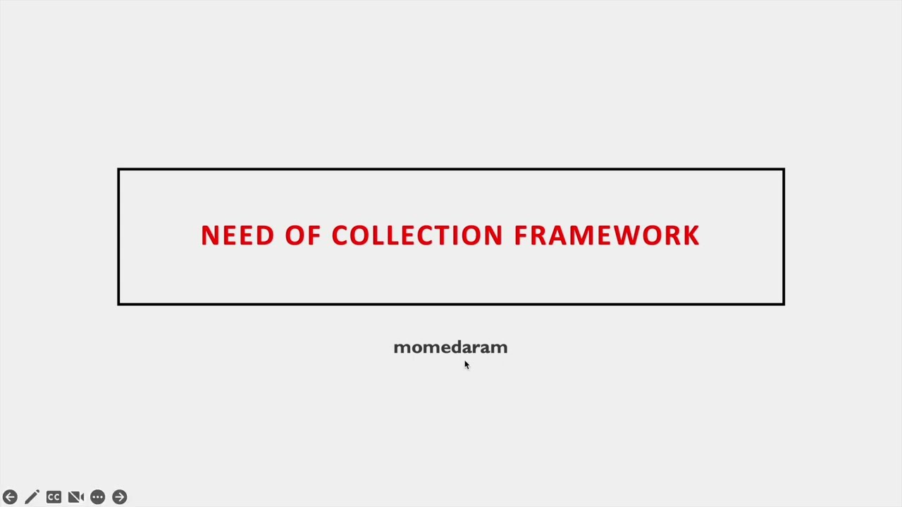 Need of Collection Framework