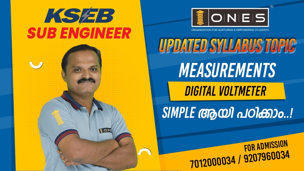 KSEB SUB ENGINEER | Electrical & Electronics Measurements | Digital Voltmeter | Session 1