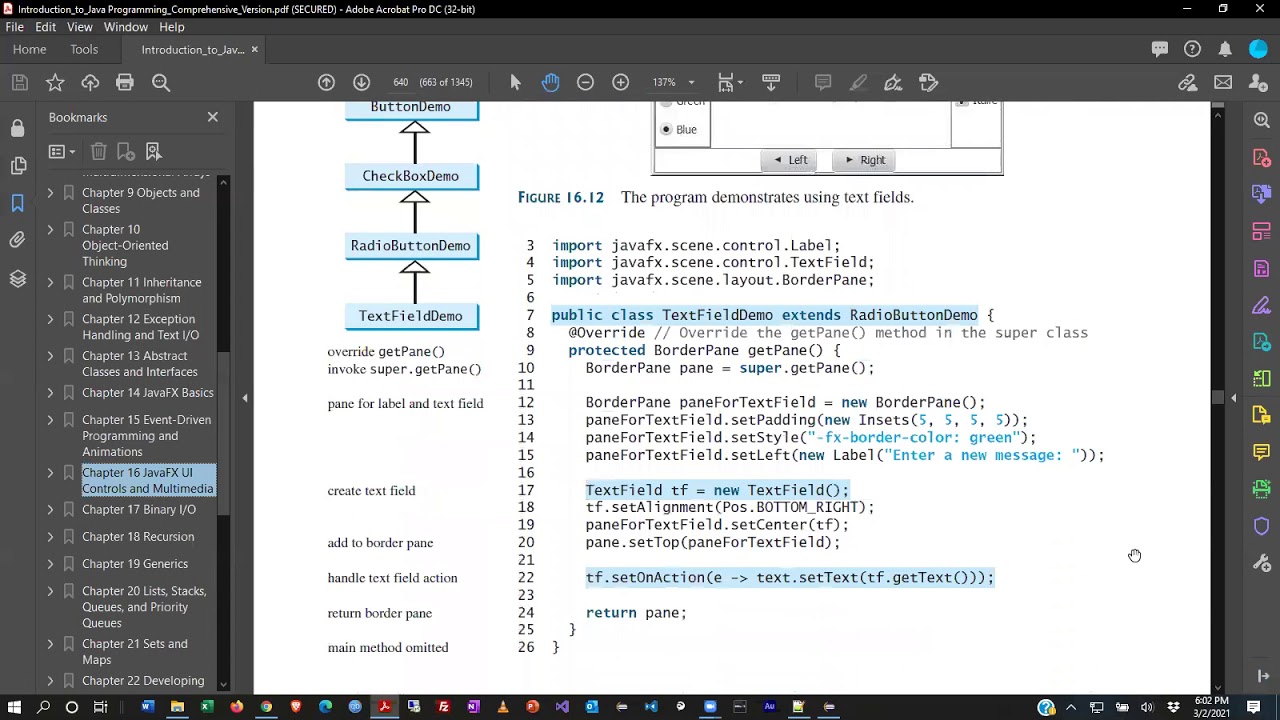 Java Programming 2 - Chapter 16 Lecture Video - Spring 2021