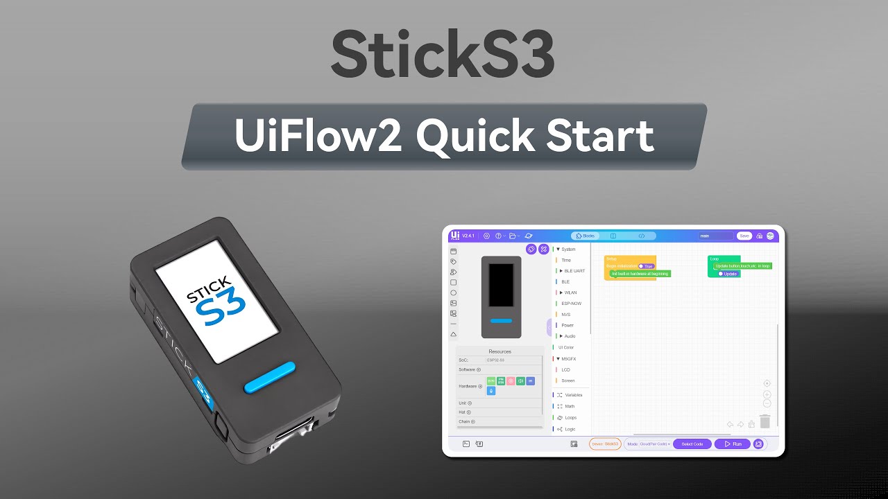 StickS3 | UIFlow 2.0 Device Basic Tutorial