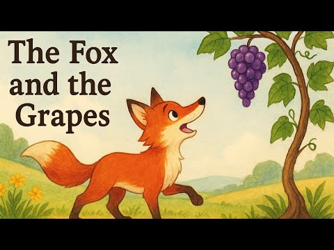 The Fox and the Grapes | Animated Rhyming Story for Kids with Chorus | Aesop’s Fable #nurseryrhymes