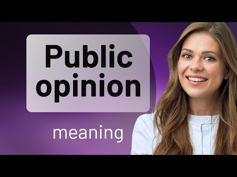 Public opinion • what is PUBLIC OPINION definition