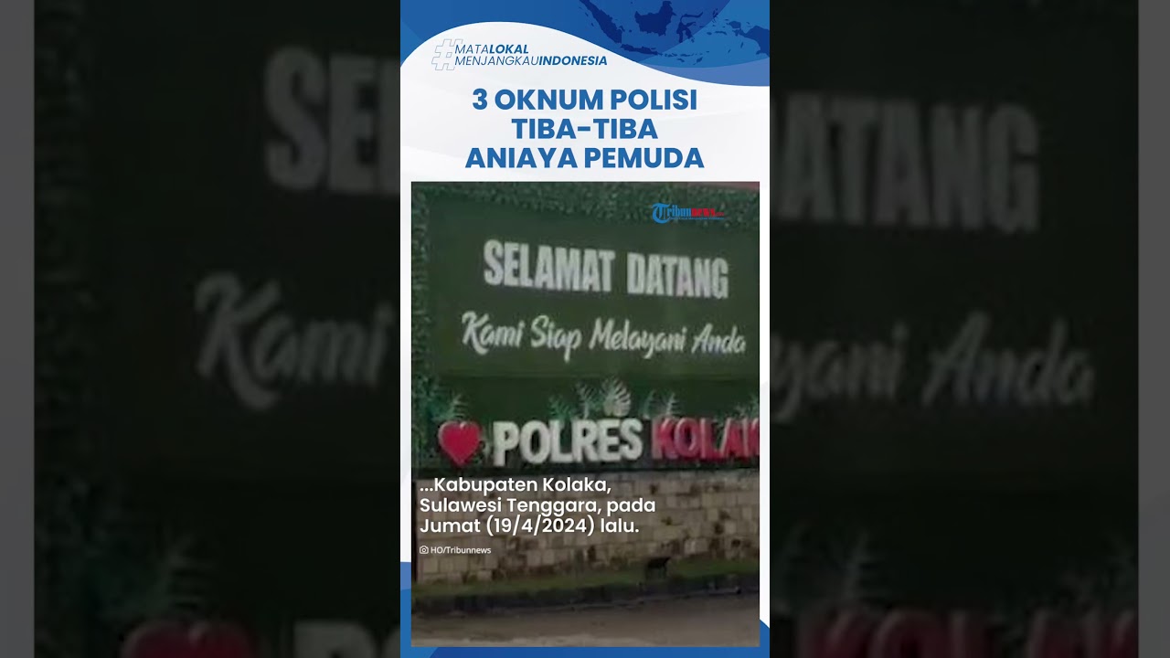 Terekam CCTV 3 Oknum Polisi Keroyok Dua Pria di Kolaka Sulawesi Tenggara, Diduga Sedang Mabok ...