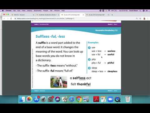 Suffixes ful & less