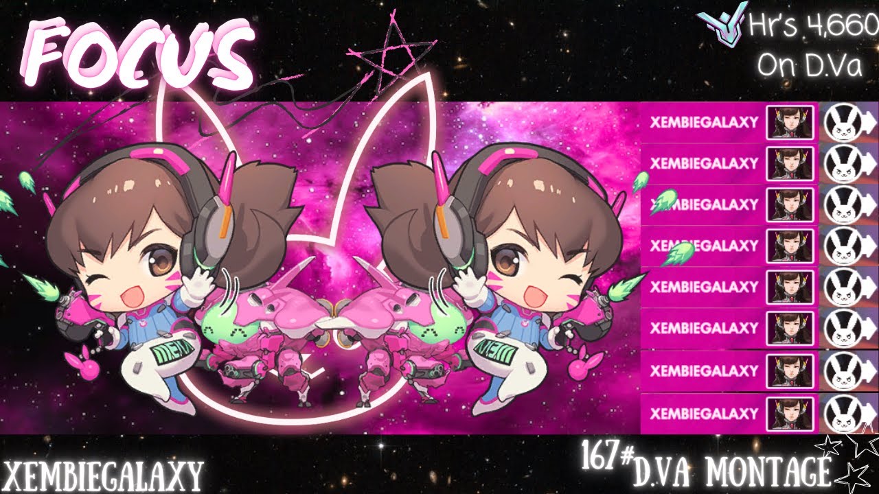 FOCUS ↬ ｡:°☆/ D.Va. Montage #167 | xEmbieGalaxy🌠 \☆°:｡