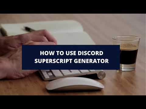 How to use Discord Superscript Generator