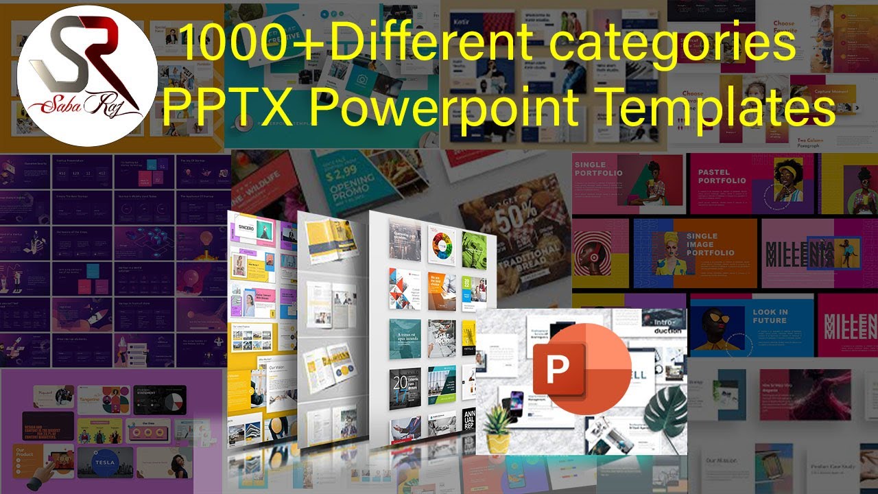1000+ Different Categories PowerPoint Templates In PPTX Files | Saba Presentation |