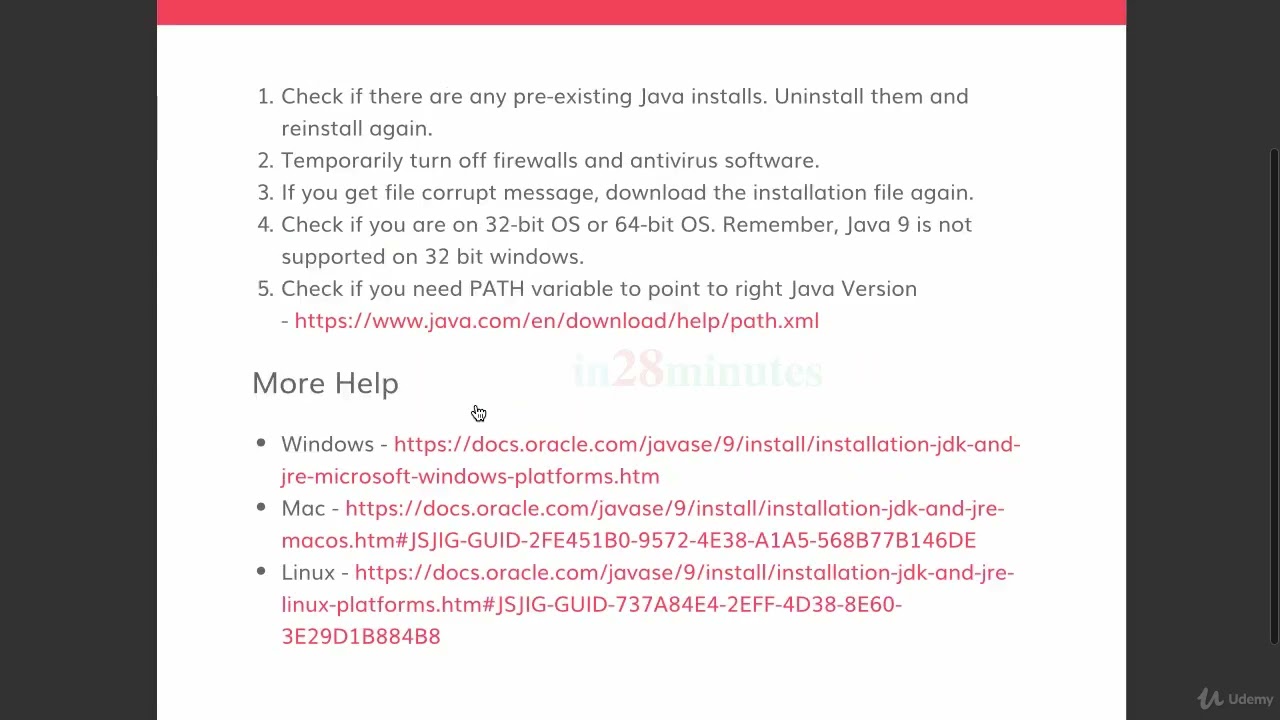 Step 03   Troubleshooting Java installation