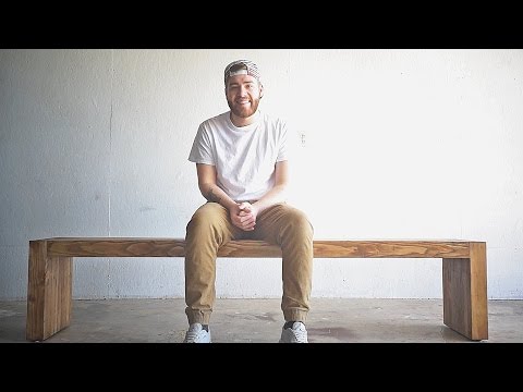 Build This Beautiful Modern Bench Using Only 2 x 4s
